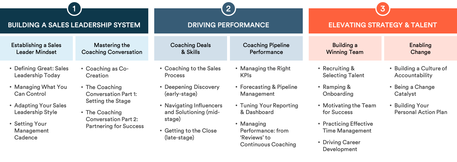 Sales Leadership Effectiveness Program
